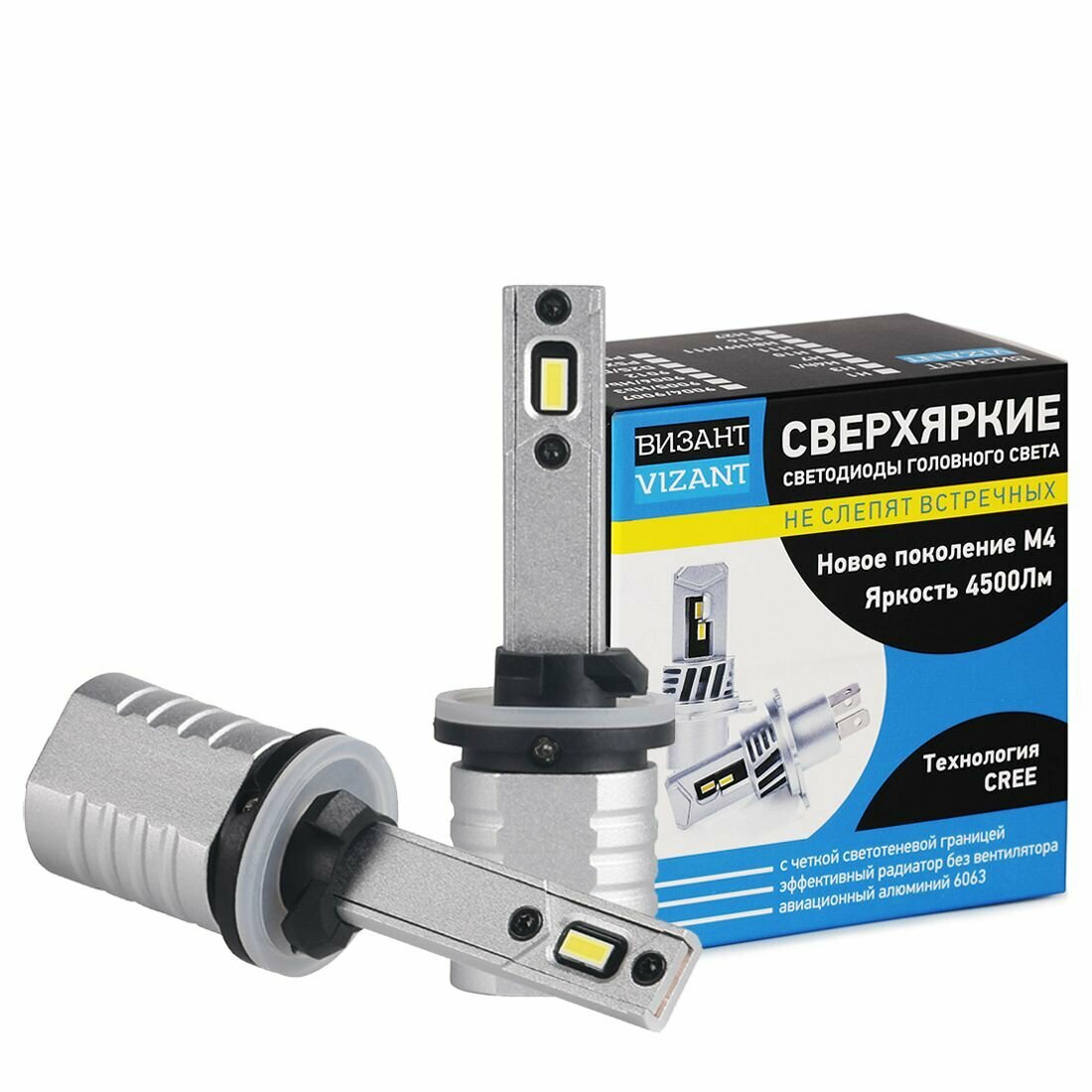 Светодиодные лампы Vizant M4 цоколь H27 с чипом CREE Tech 4500lm 5000k