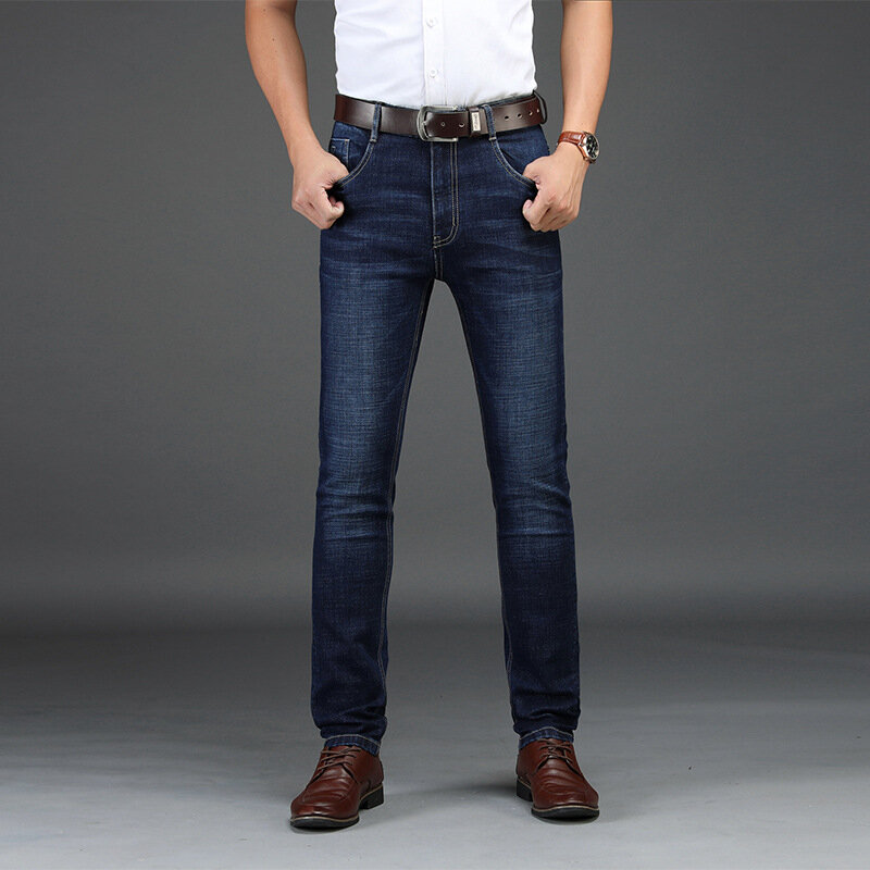 Мужские джинсы Чистый цвет / прямые B1, LI Mall талии_34