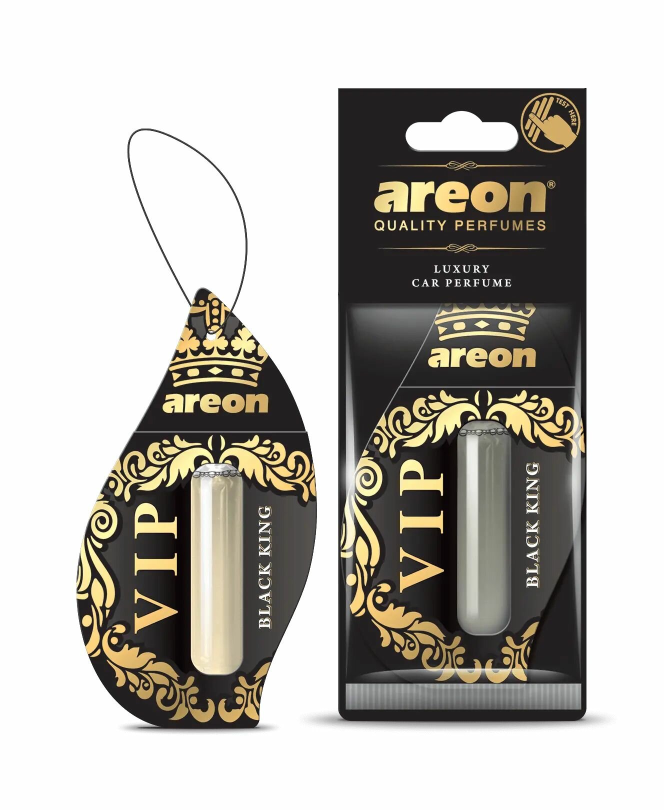 Ароматизатор на зеркало Areon Liquid vip жидкий Black King 5 мл