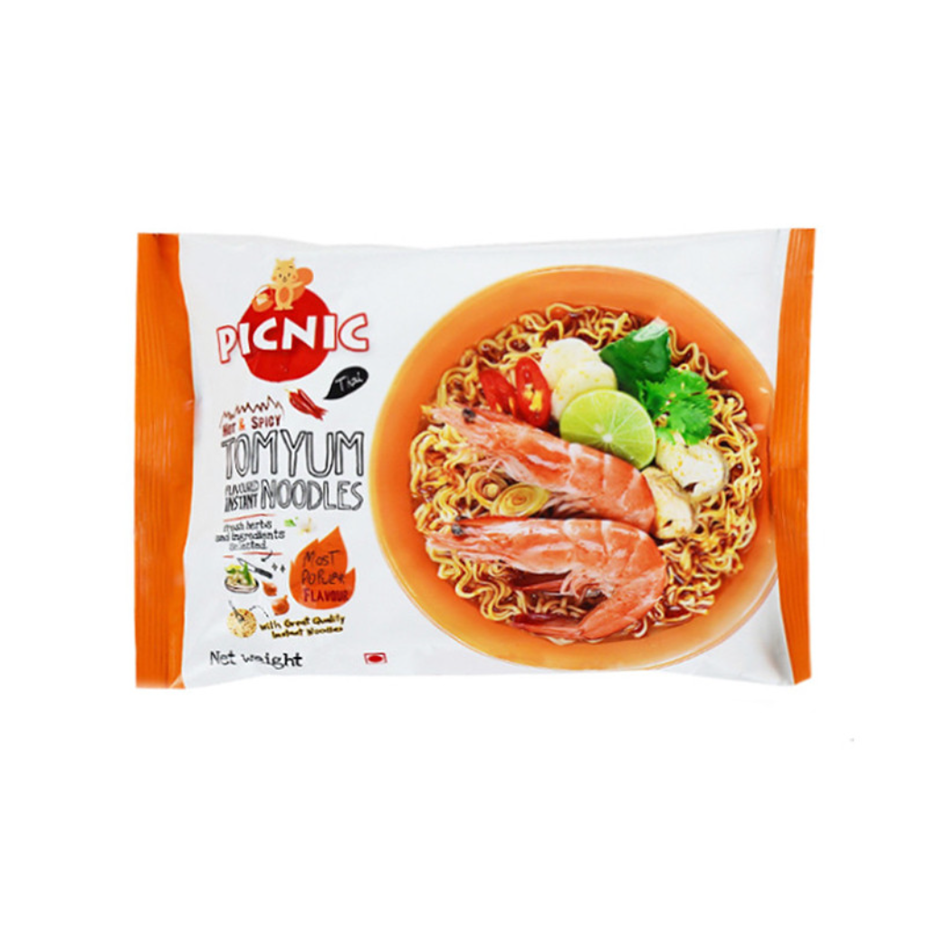 Лапша быстрого приготовления Picnic со вкусом Том Ям 70 г, Таиланд