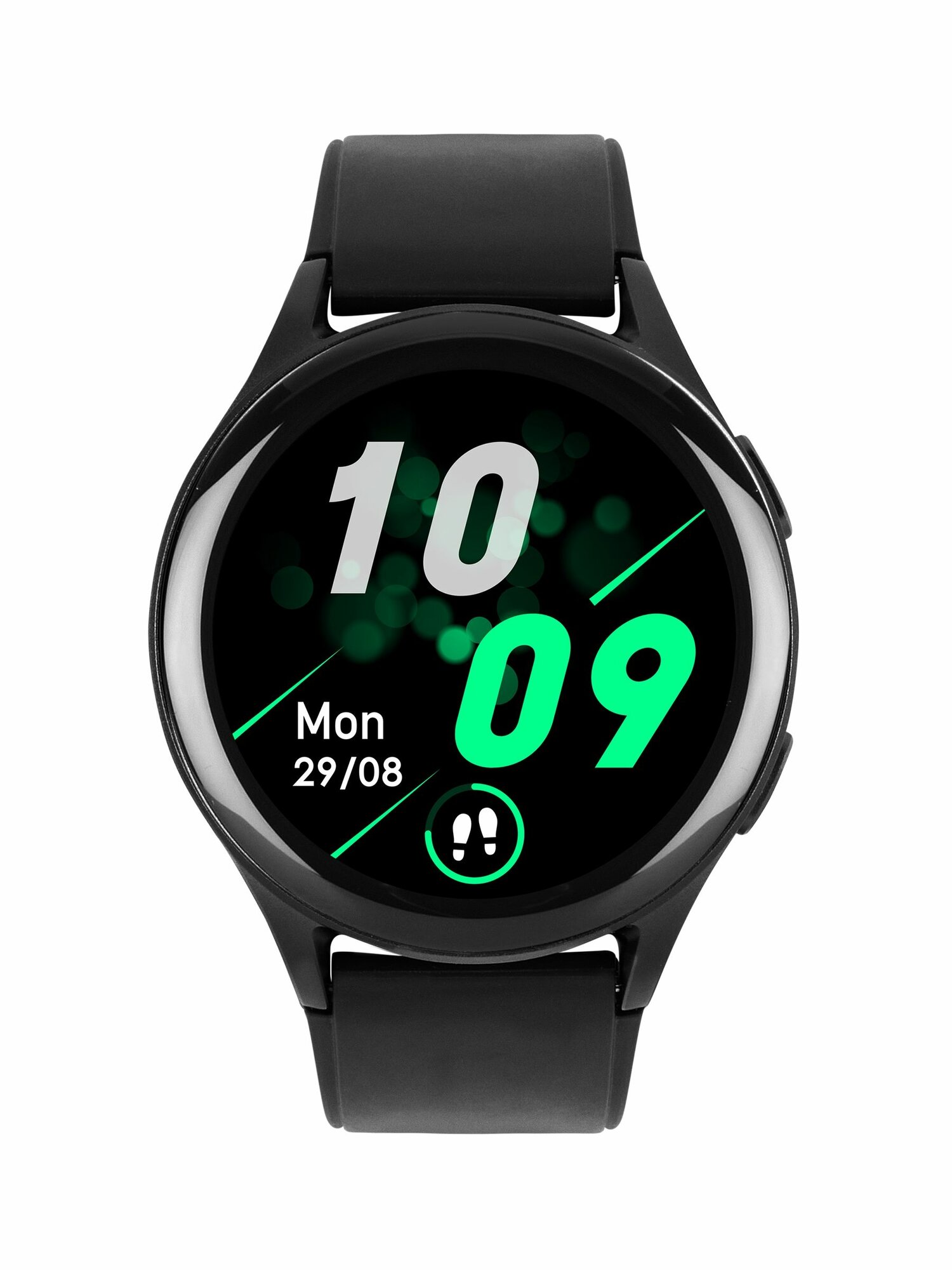 Умные часы TTEC Tempus Pro 36mm Round Case Smartwatch в круглом алюминиевом корпусе с AMOLED-экраном. Цвет: черный