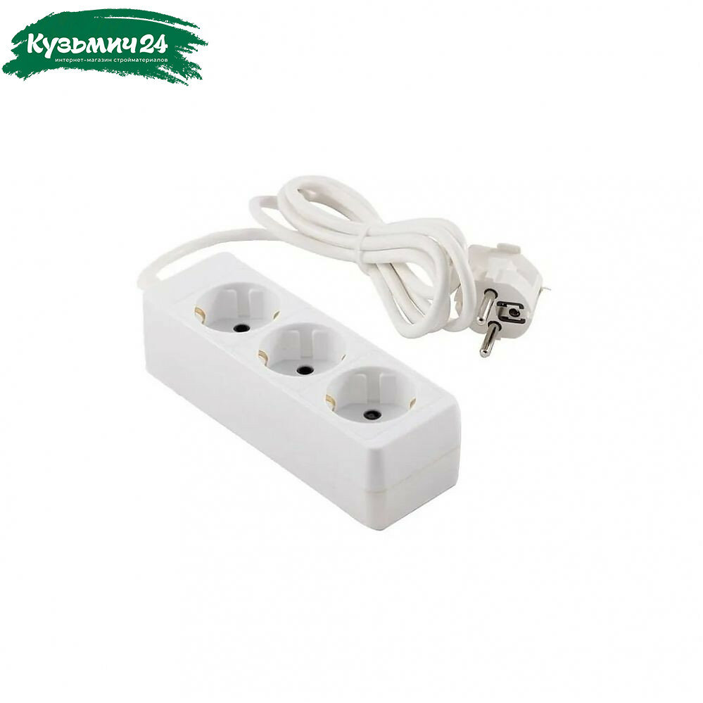 Удлинитель Engy Гранд ПВС с заземлением, 3 розетки, 7м, 2.2 кВт, 1 шт.