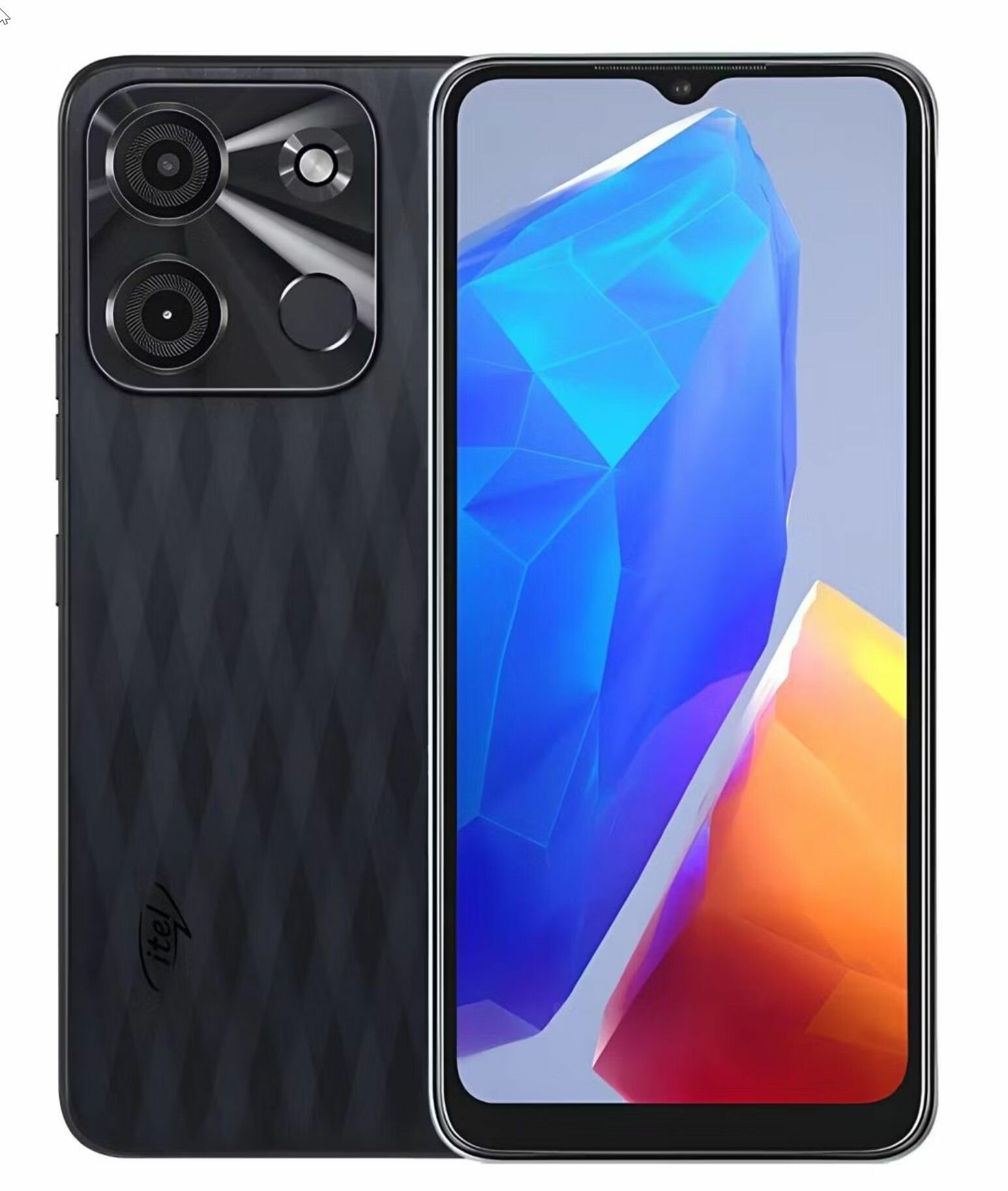 6,6" смартфон ITEL A60s 4/128 ГБ (A662LM 128+4--BLACK) 2023, черный