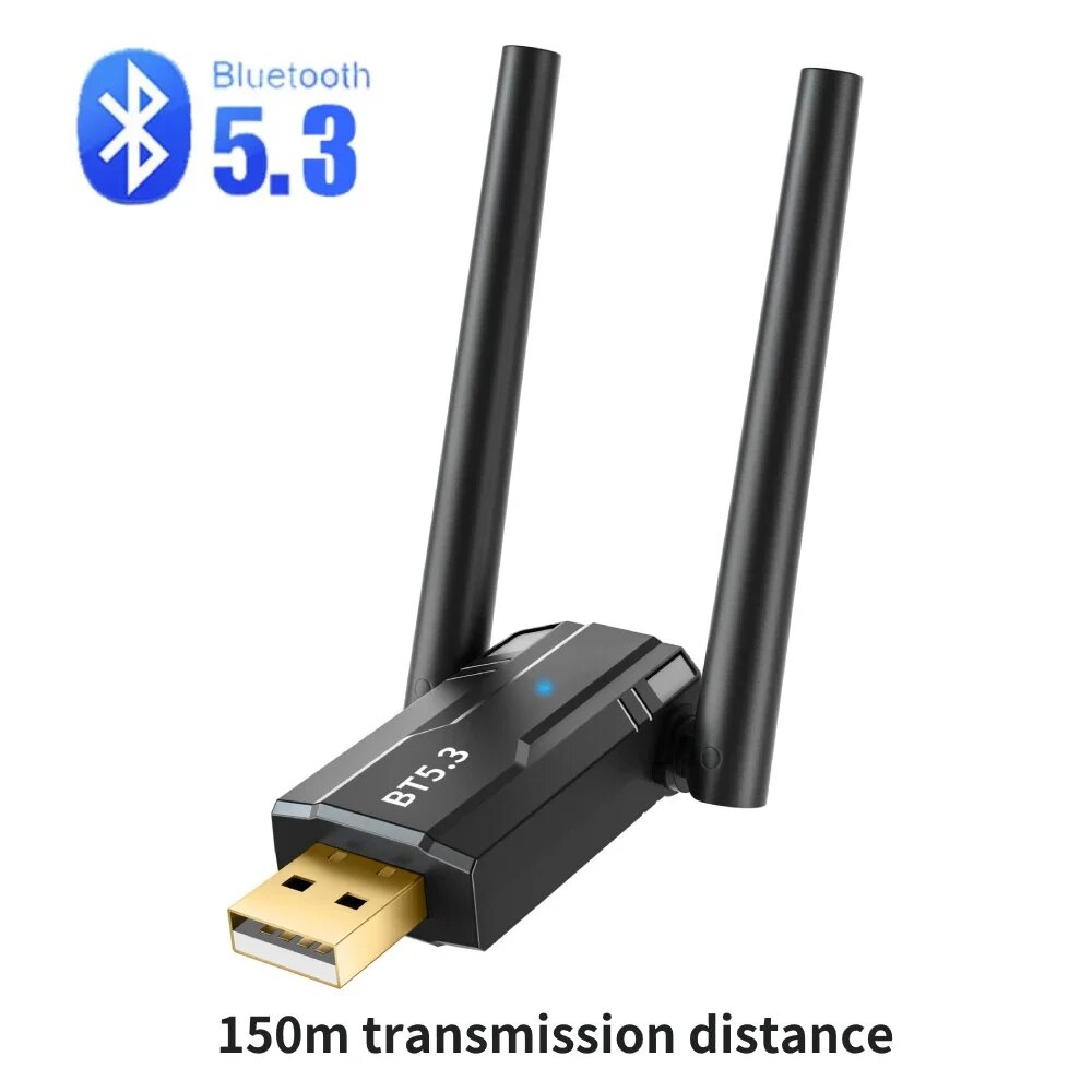 USB Bluetooth 5,4 5,3 адаптер 150 м ключ для ПК беспроводная мышь клавиатура музыкальный аудиоприемник передатчик Bluetooth