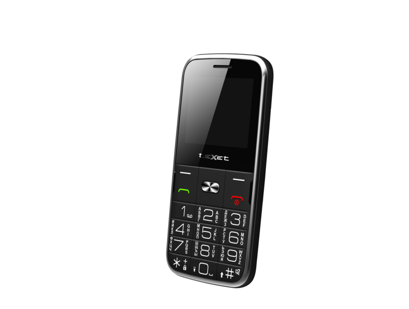Мобильный телефон TeXet TM-B227 (черный), кнопочный, экран 2.2" TFT, аккумулятор 1500 мАч