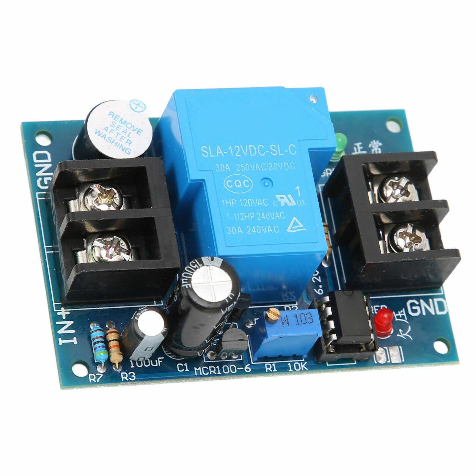 Контроллер аккумуляторной батареи от чрезмерного разряда универсальный с защитой от пониженного напряжения 12В