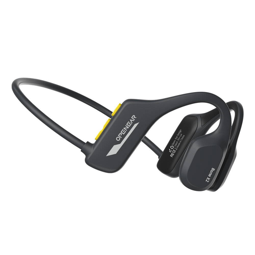 Bluetooth-наушники Bone-X2 без вставки в ухо, проводные через воздух, задние, костные проводимые, беспроводные, водонепроницаемые IPX5, для спорта, черный, кросс-бордерный, новый