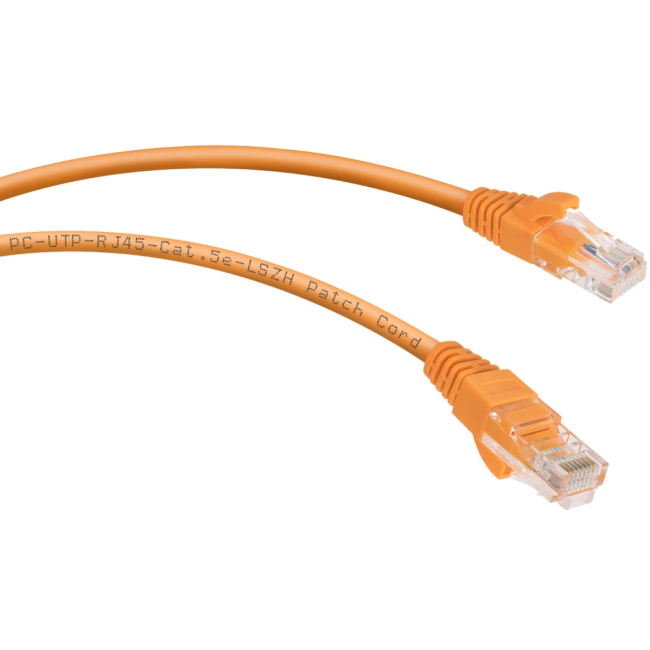Cabeus PC-UTP-RJ45-Cat.5e-0.15m-OR-LSZH