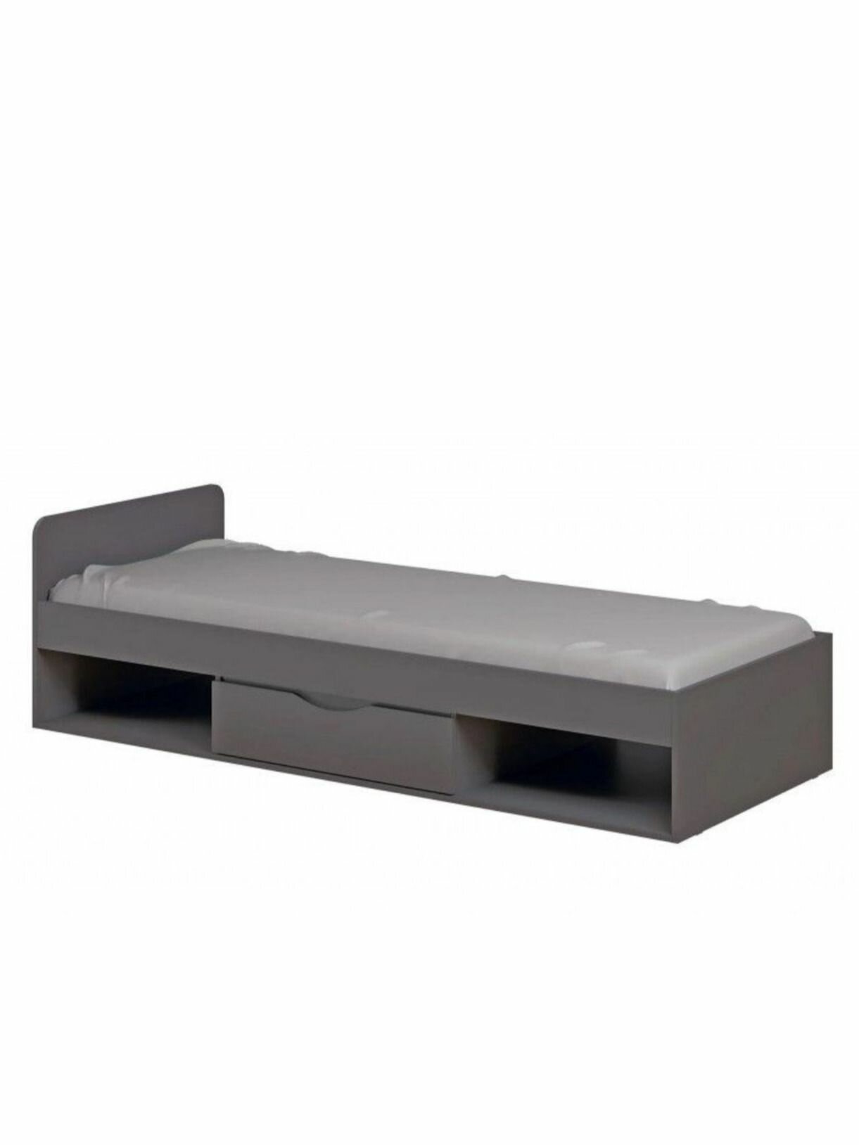 Кровать Неаполь 2036х680х834 (Графит) МИФ