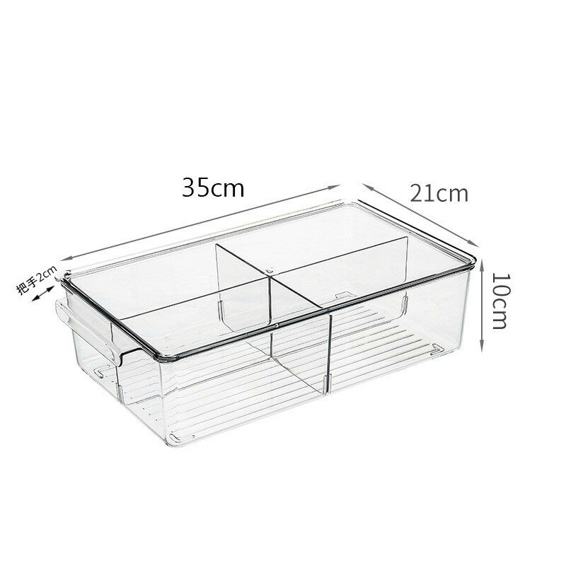 Высокопрозрачный контейнер для хранения продуктов из ПЭТ, специально для холодильника, пищевой, для свежести, органайзер для сортировки фруктов и овощей, пластиковый контейнер для заморозки