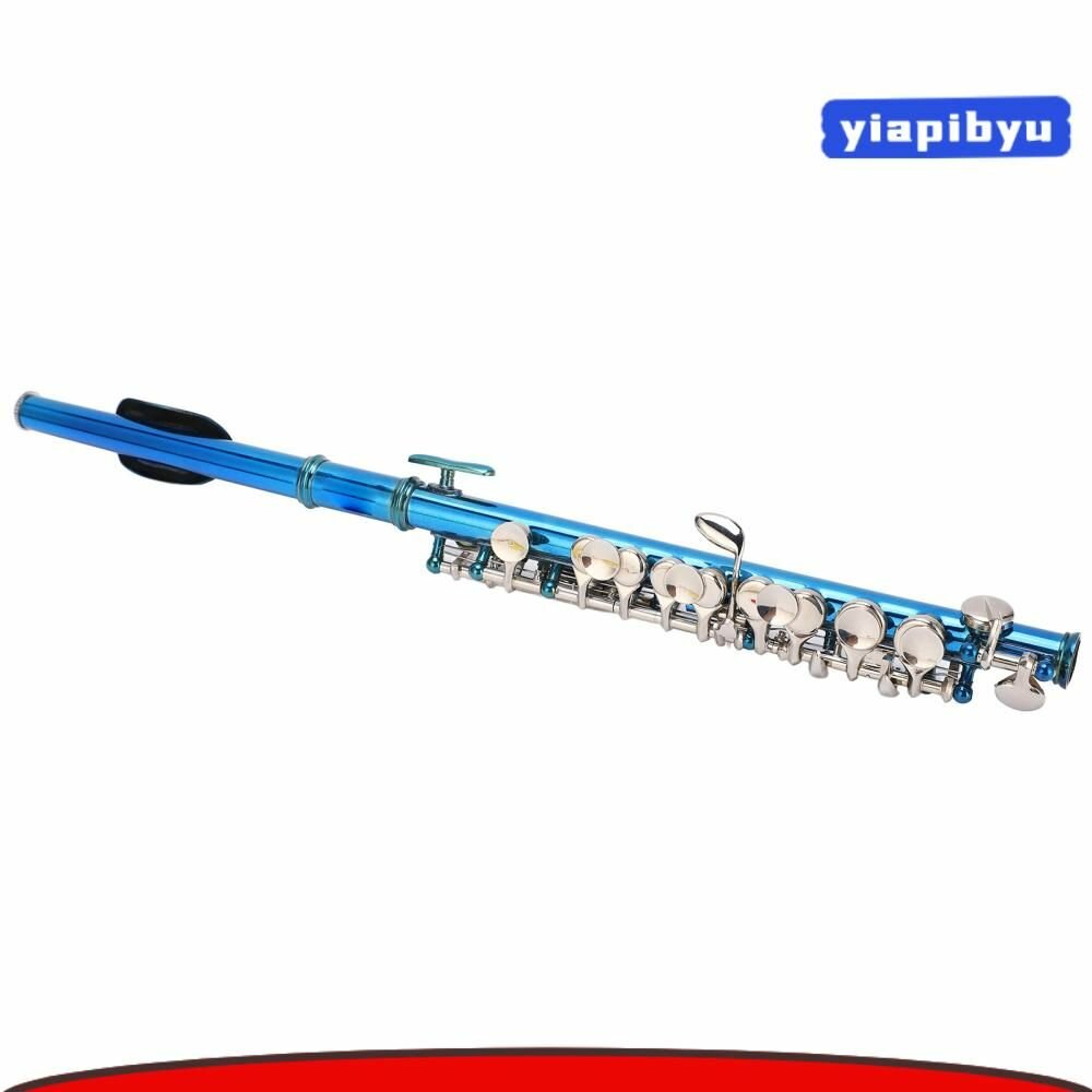 Пикколо флейта, голубая, высококачественная, отличная для подарка