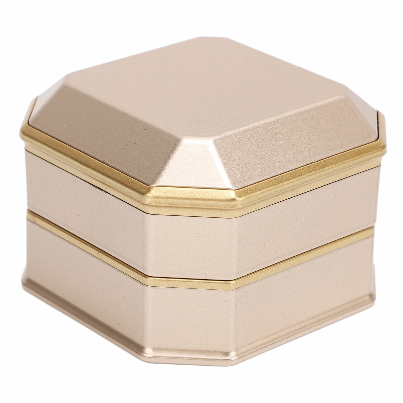 Роскошная светодиодная коробка для колец, предложение ювелирных изделий для шампанского, свадебная подарочная коробка с аккумулятором