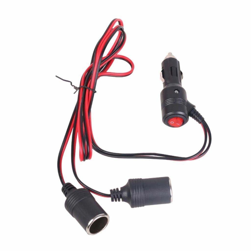 Прикуриватель с выключателем-разветвителем 1 метр-один на двоих