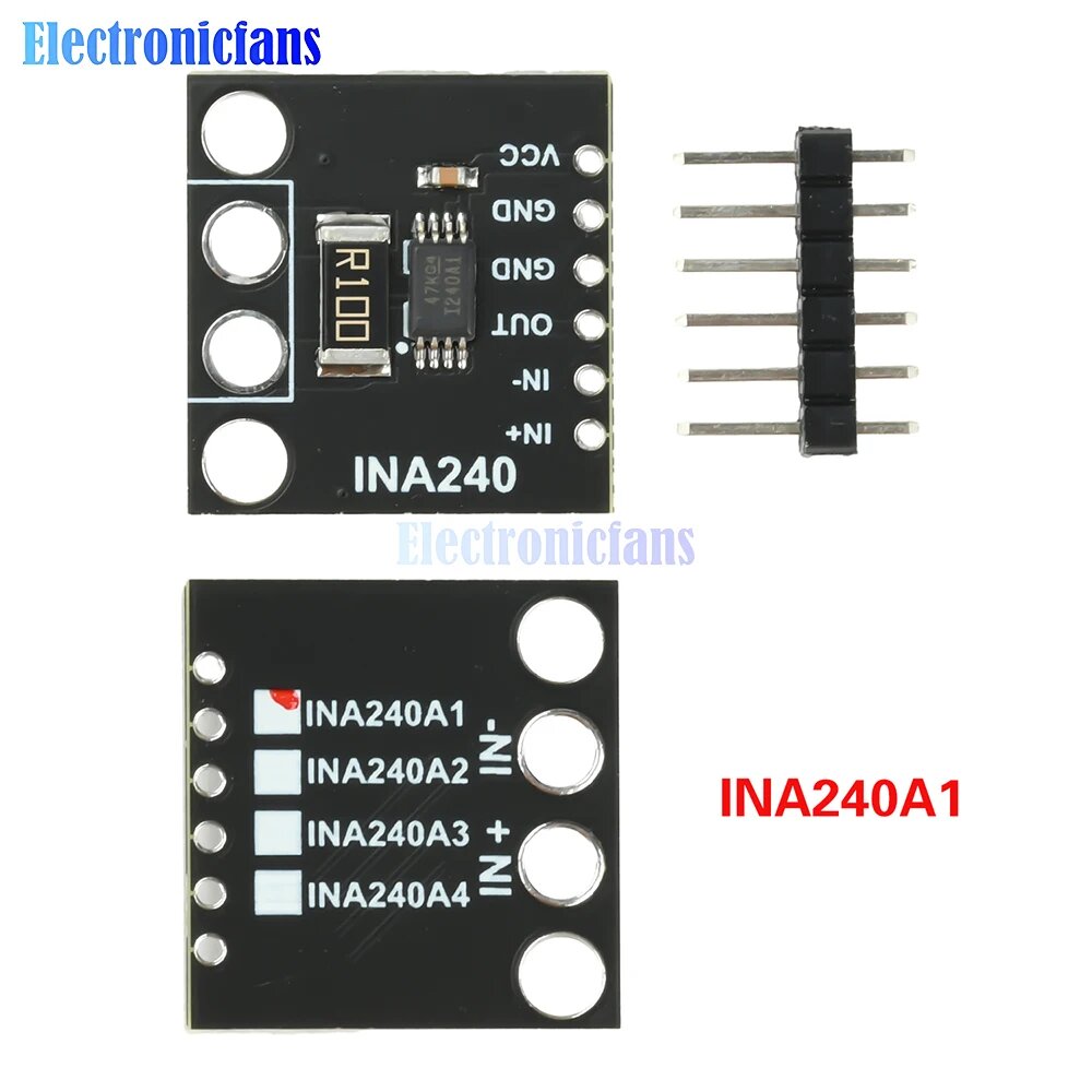 INA240A1 Двунаправленный модуль измерения тока, 20V