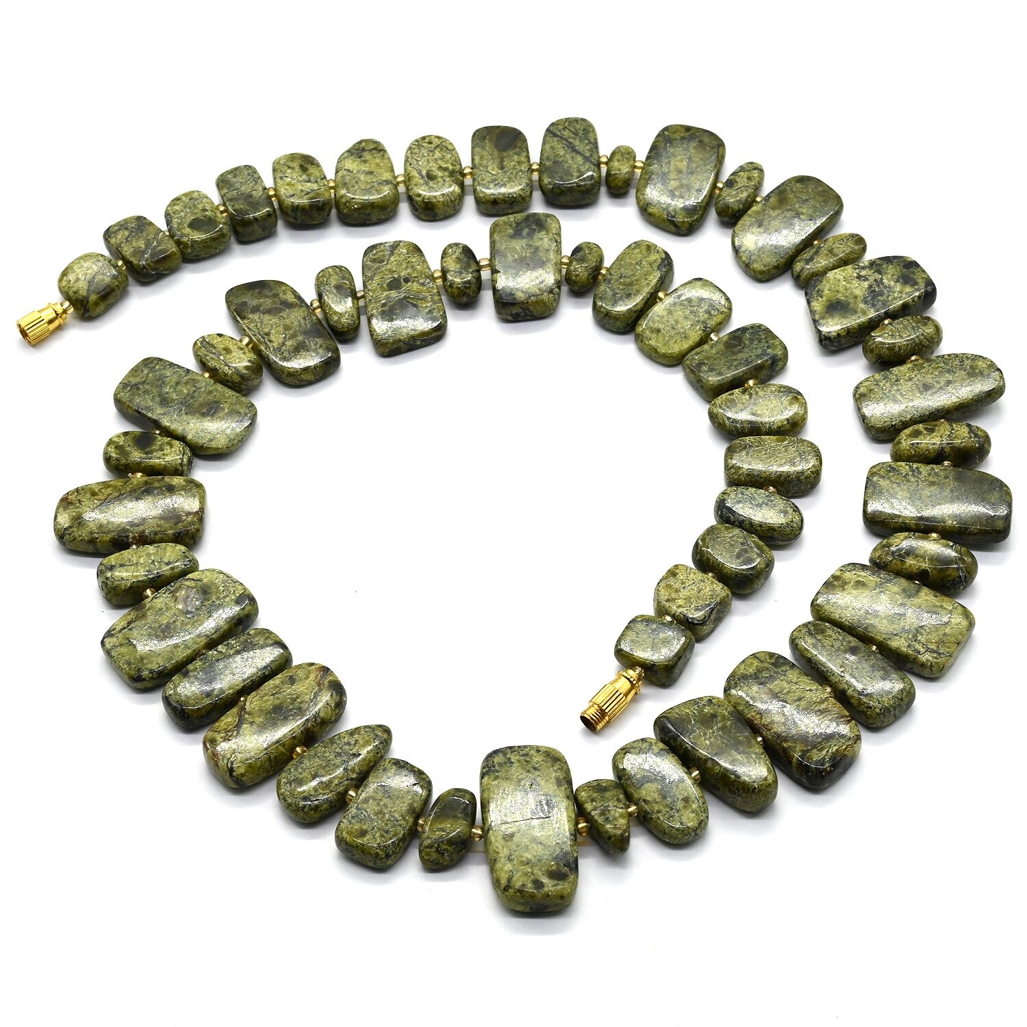 Колье, змеевик