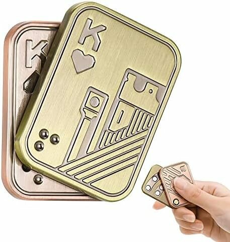 Игрушка для снятия стресса, металлический фиджет-спиннер, EDC, карточка для нажатия, трехслойная звуковая волна, магнитная игрушка для снятия стресса, EDC, поп-монета