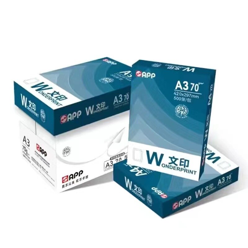 Бумага для печати APP 70 г A4, полная коробка, специальная офисная бумага A3, бумага для черновиков студентов, белая бумага, ламинированная и усиленная