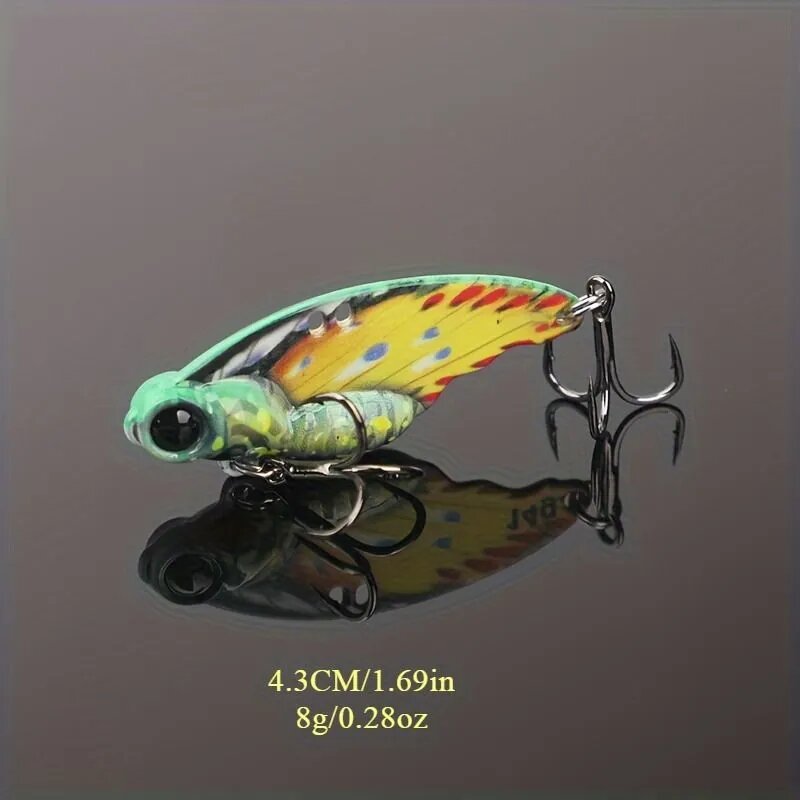 Красочная металлическая вибрирующая приманка-бабочка, искусственная приманка весом 8 г/14 г для ловли рыбы в пресной и морской воде