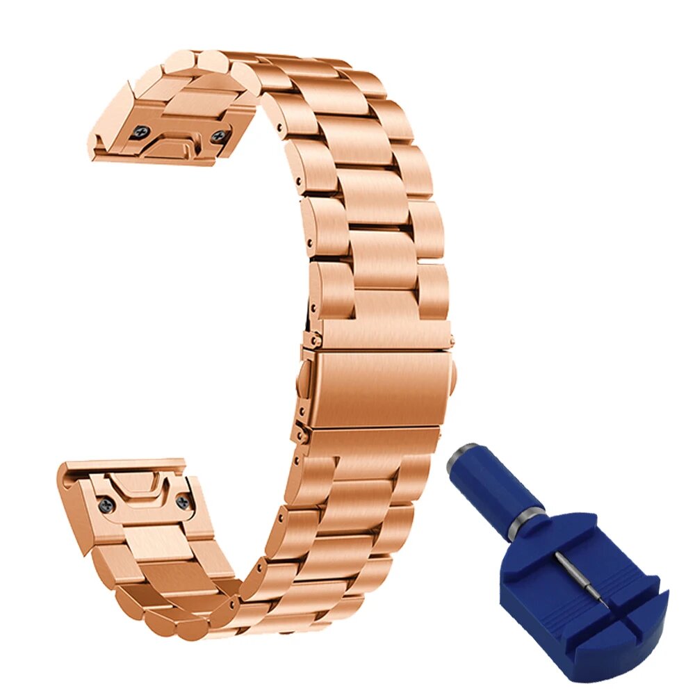 Ремешок для Garmin Fenix 5X 26mm Rose gold