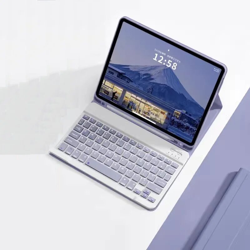 Клавиатура Bluetooth для Samsung Galaxy Tab S9 Ultra 14.6, фиолетовая