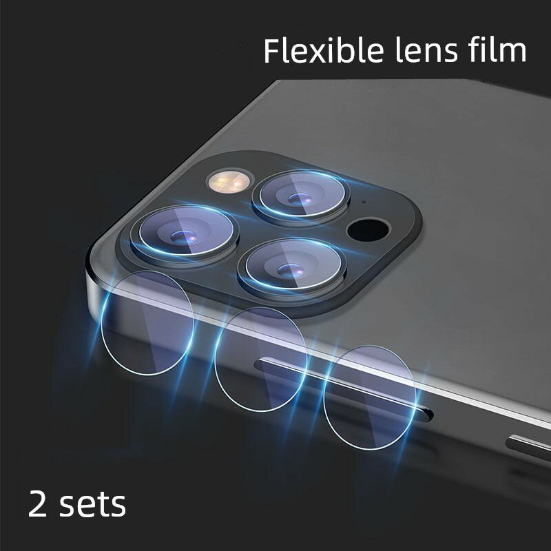Гибкая защитная пленка для задней камеры iPhone 14 Pro/14 Pro Max - 2 комплекта, прозрачная защитная пленка для задней