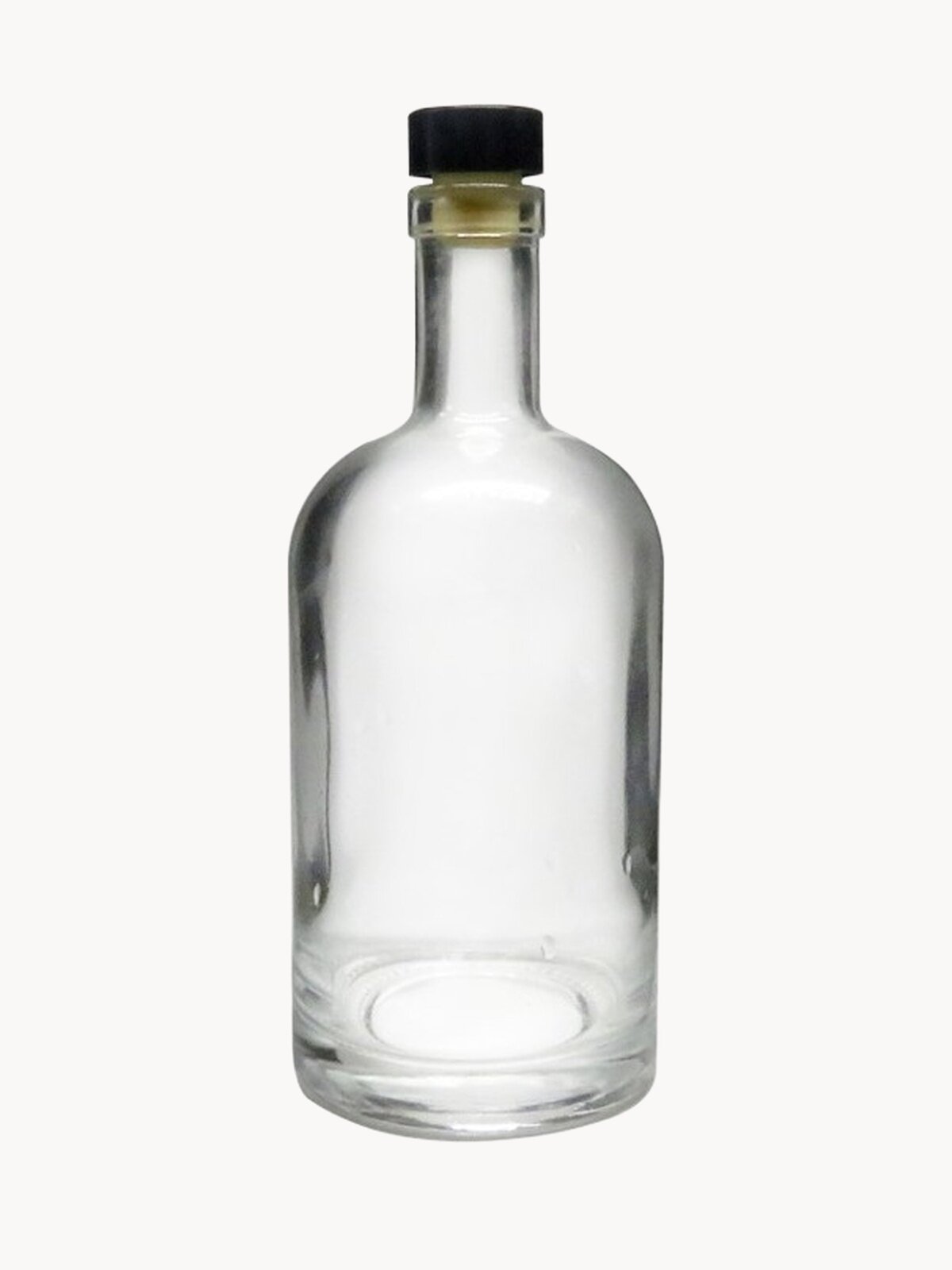 Бутылка стеклянная 0,5 л 12шт. "Домашняя" с пробкой и колпачком