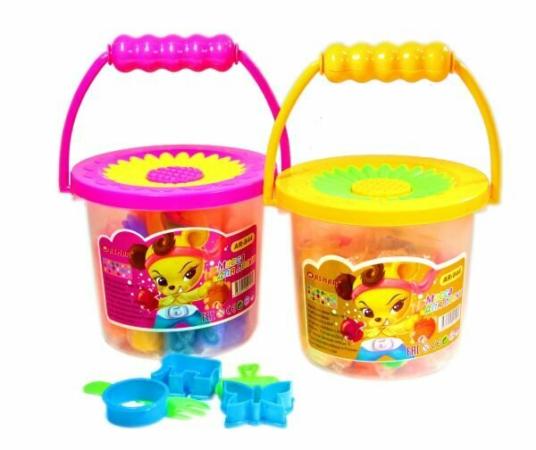 Масса для лепки 500гр. 18 цветов с набором форм "ASMAR"