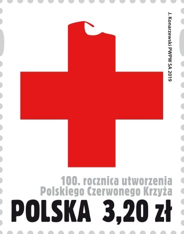 Почтовые марки Польша 2019г. "100-летие создания Польского Красного Креста" Медицина MNH