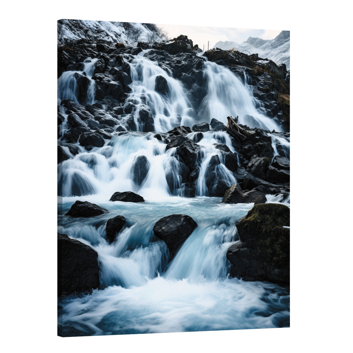 Интерьерная картина 50х70 "Звуки водопада"