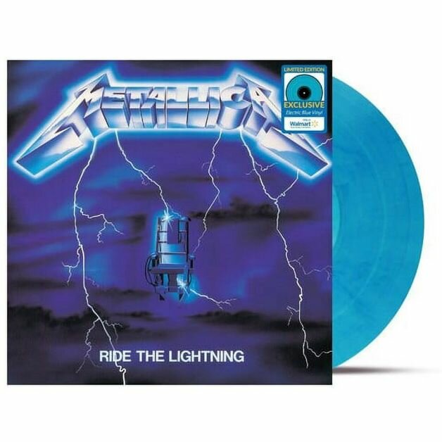 Виниловая пластинка Metallica - Ride the Lightning, LP цвет Electric Blue / Металлика винил