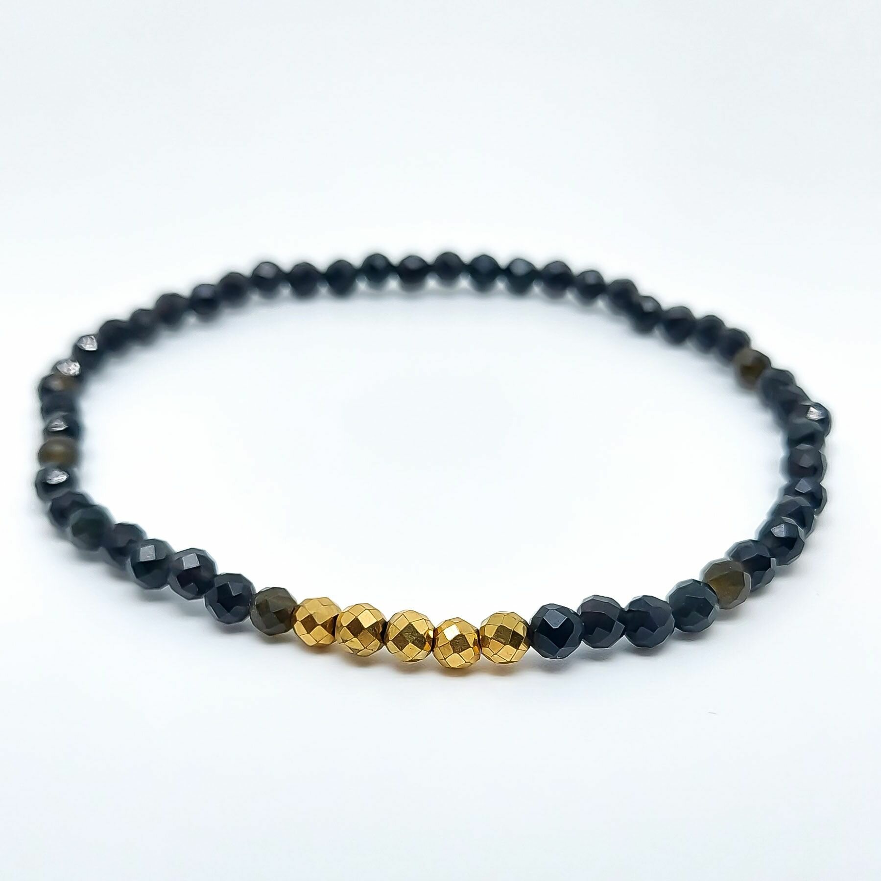 Браслет, обсидиан