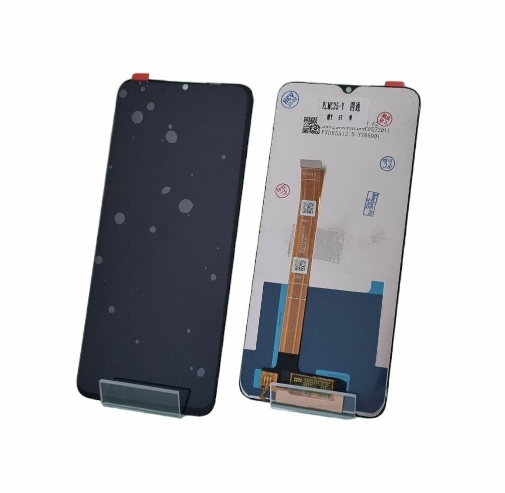 Дисплей Realme C25Y (RMX-3269) с сенсором черный