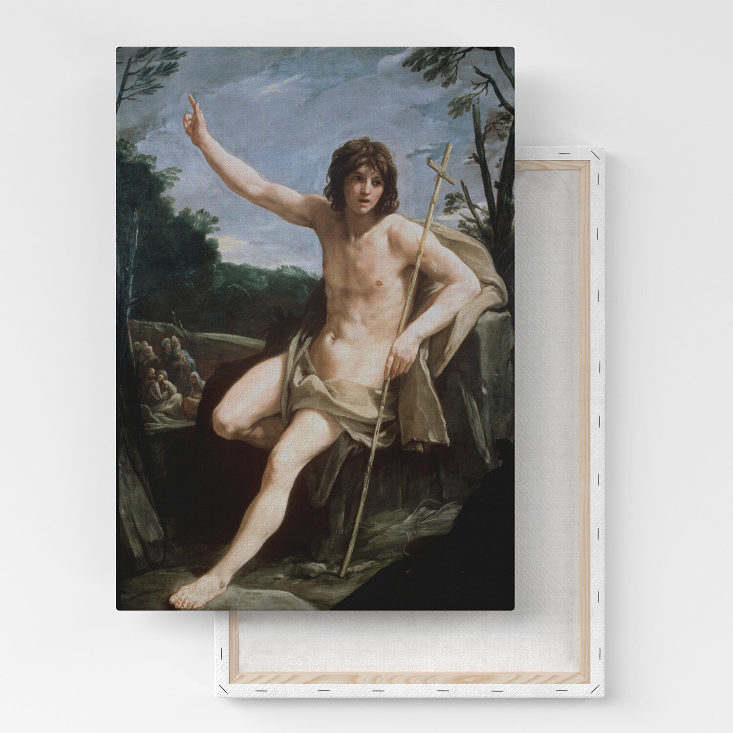 Картина на холсте, репродукция / Гвидо Рени - St John the Baptist in the Wilderness / Размер 60 x 80 см