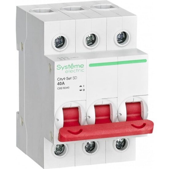 Выключатель нагрузки Systeme Electric (schneider Electric) 3п 40А 400В City9 Set, C9S16340