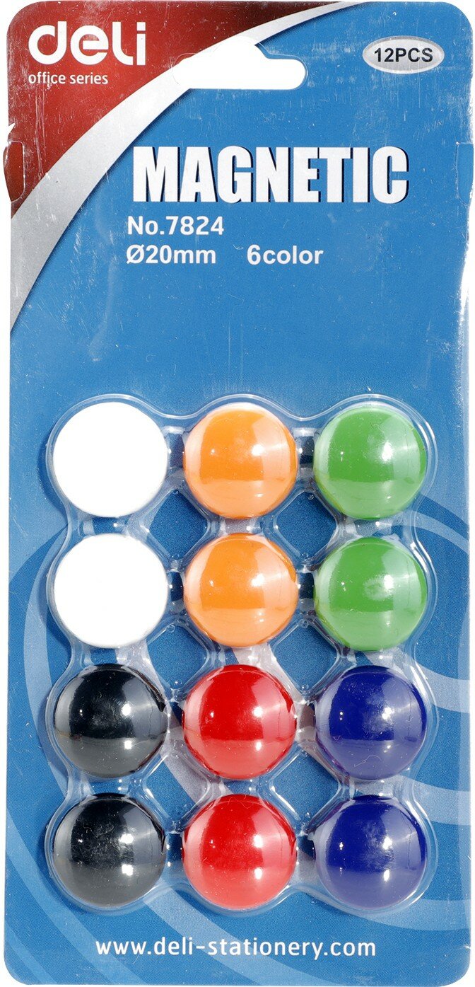 Набор магнитов для досок, 12 штук, в ассортименте
