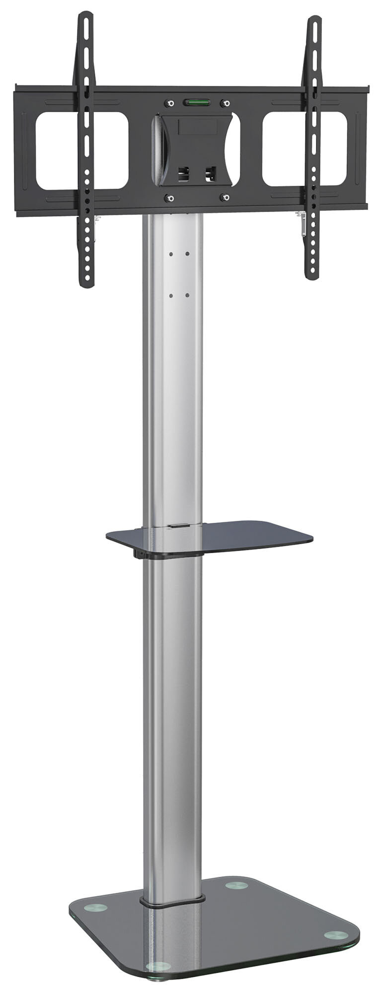 Стойка для телевизора Cactus CS-ST97-D черный, рекомендуемая диагональ 37"-70", максимальная нагрузка 68кг, напольный, угол наклона +5/-10, угол поворота 120