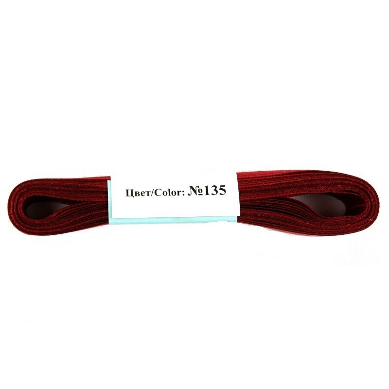 Лента атласная "Gamma" AL-25P 25 мм 5.4 м №135 бордовый