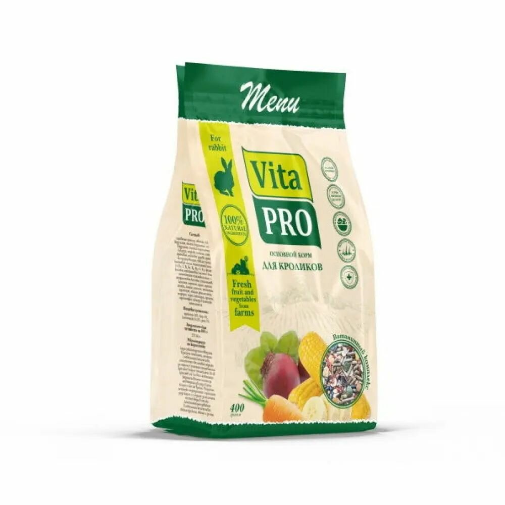 Vita Pro основной корм для кроликов, 400 гр