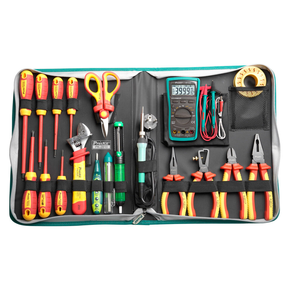 Набор изолированного инструмента Pro'sKit PK-2810B, 19 предметов, до 1000В