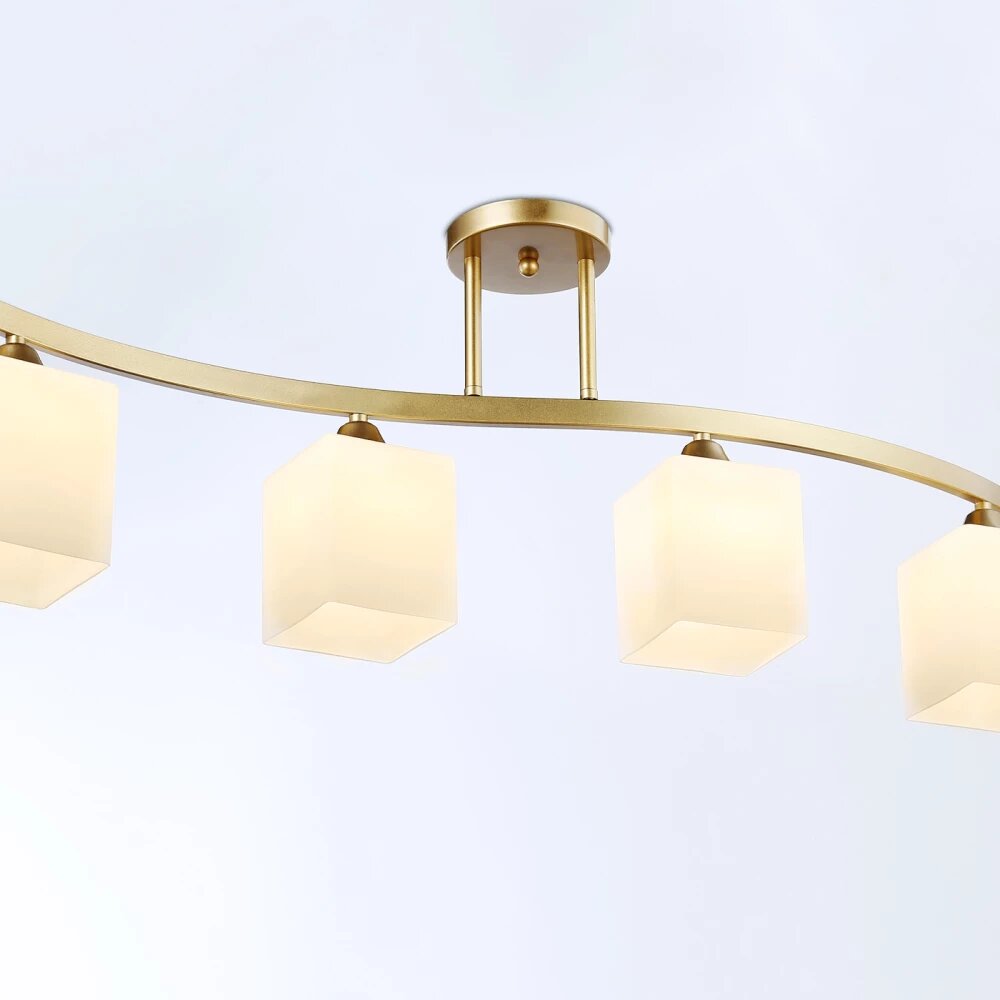 Подвесная люстра TR303122/4 CGD/FR золото/белый матовый E27/4 max 40W 840*150*300