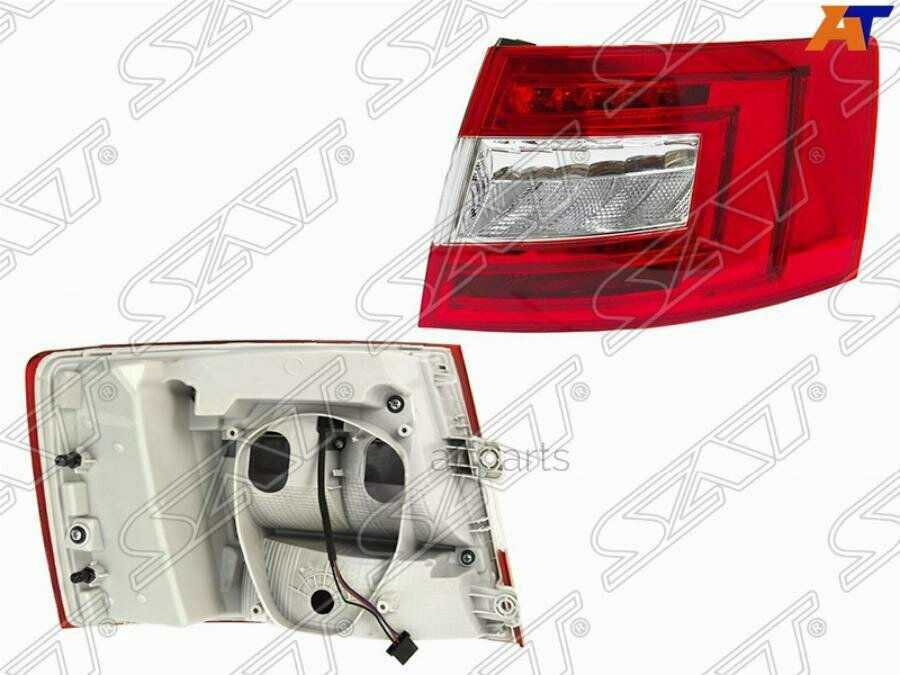 SAT ST-665-1929R Фонарь задний Skoda Octavia 12-17 (Справа/ Диоды/ 4D SED)