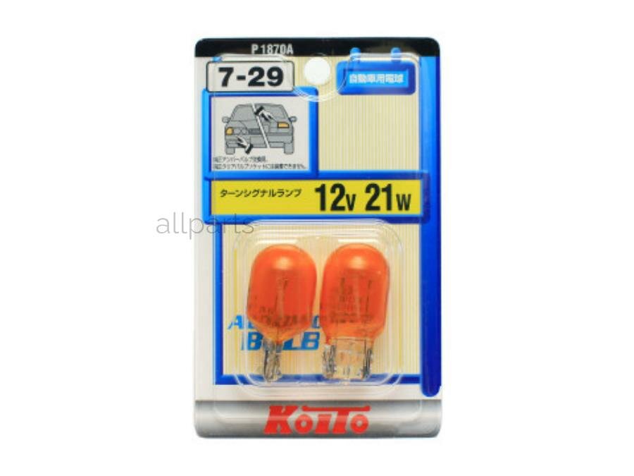 KOITO P1870A Лампа 12V WY21W 21W WX3x16d KOITO компл блистер P1870A
