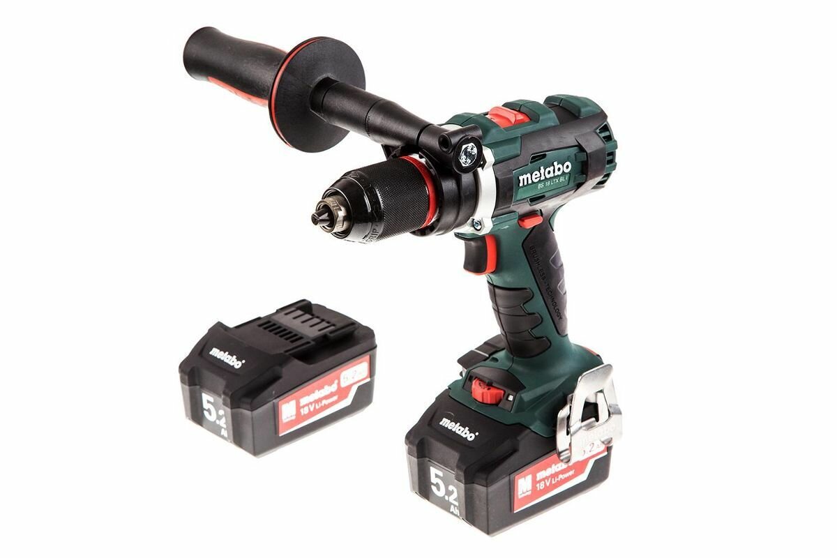 Аккумуляторная дрель-шуруповерт Metabo BS 18 LTX BL I (602358650) (18В 2X 5.2Ah Metabox)