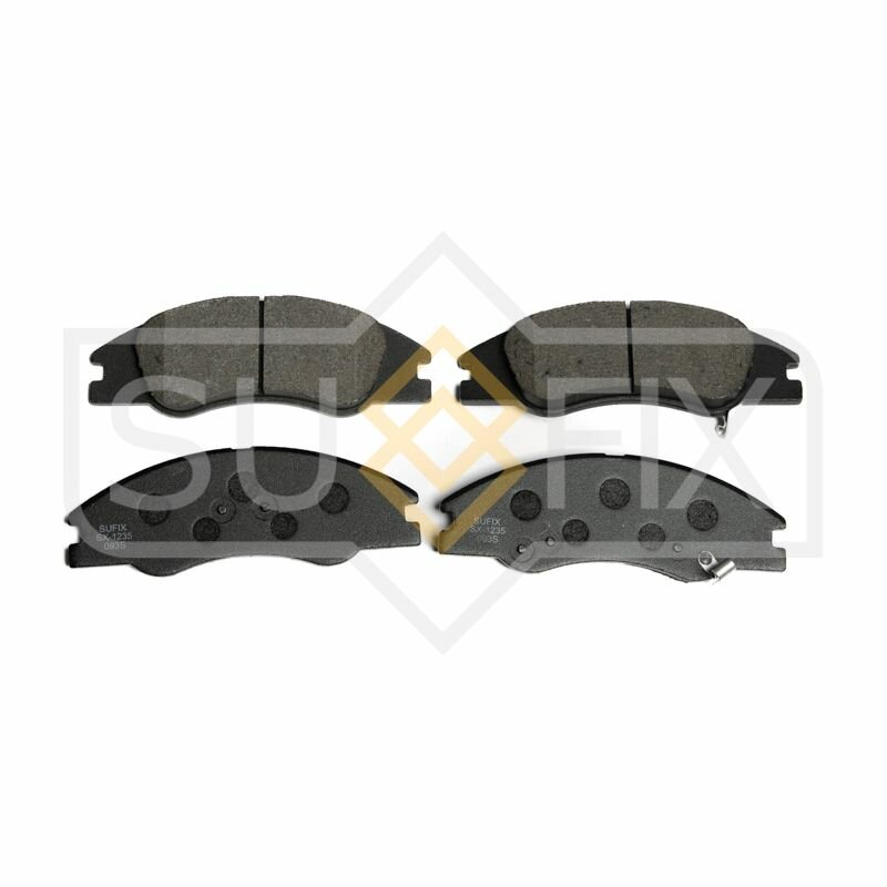 SUFIX Колодки тормозные дисковые перед прав/лев, киа церато / KIA CERATO I SPECTRA Saloon 2004-09, SX1235