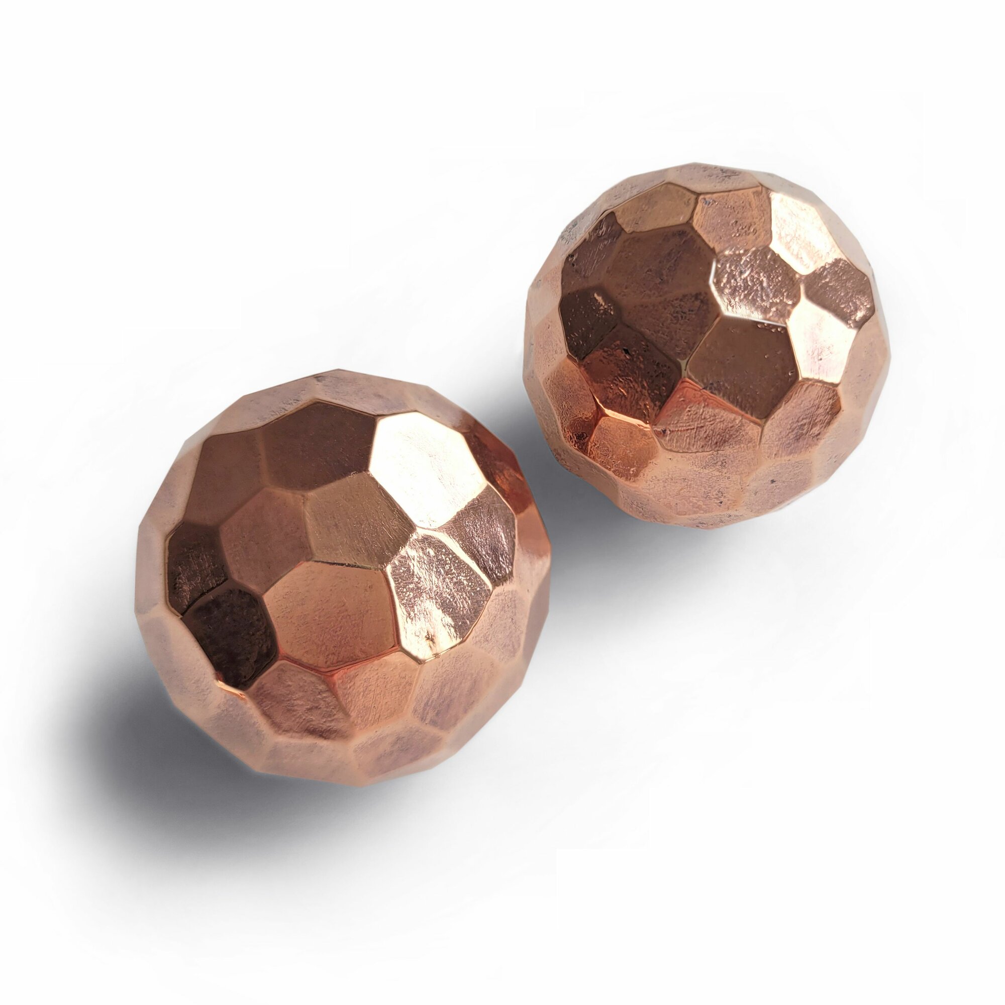 Гантань шары медные для рук кованые 40 мм