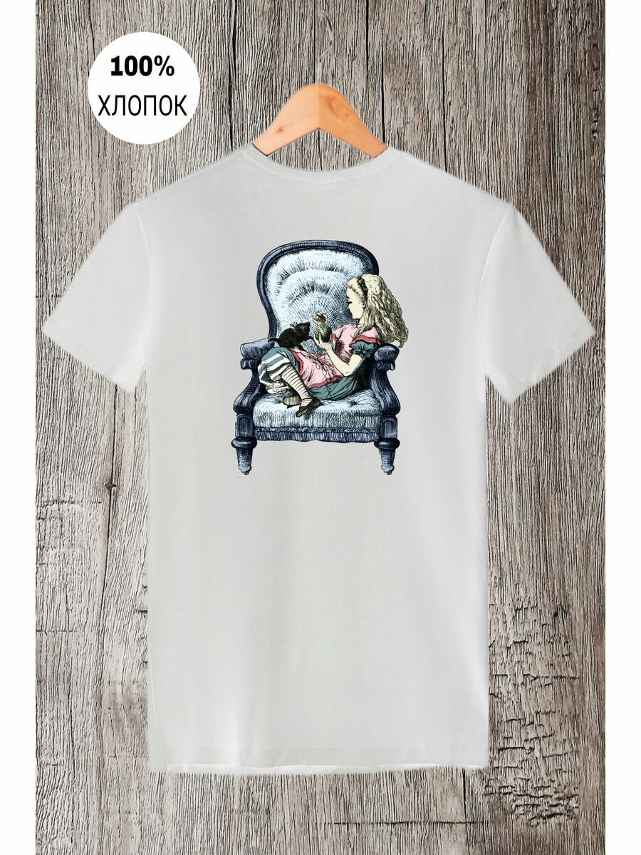 Футболка алиса в стране чудес