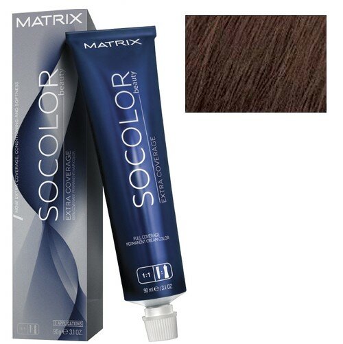 Краска для волос Matrix Socolor Beauty 506na, шатен натуральный пепельный, перманентная, 90 мл