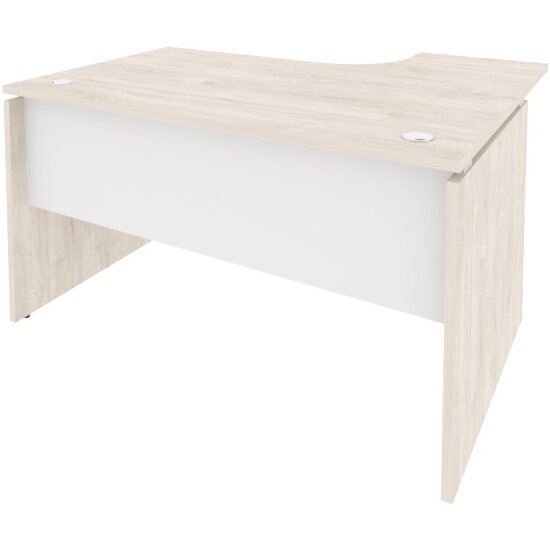 Стол эргономичный Riva CHAIR левый O. SA-3 (L) Денвер светлый/Белый бриллиант 1380*1180*750 (800/460) Onix