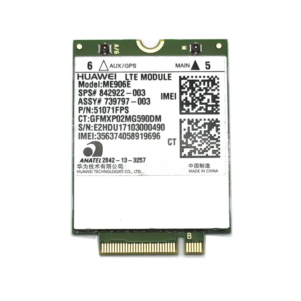 YUEXMBPS Модуль LTE ME906E для HP ZBOOK 14 15