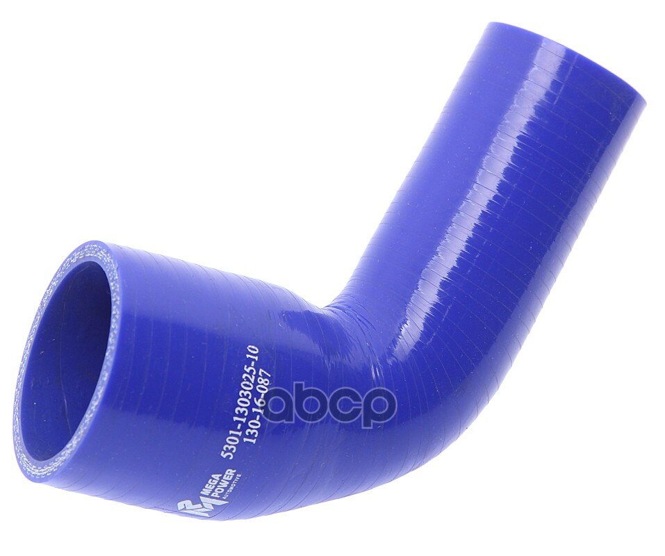Патрубок ЗИЛ-5301 радиатора верхний (L=100х85мм, d=38/52) силикон MEGAPOWER MEGAPOWER Automotive арт. 13016087